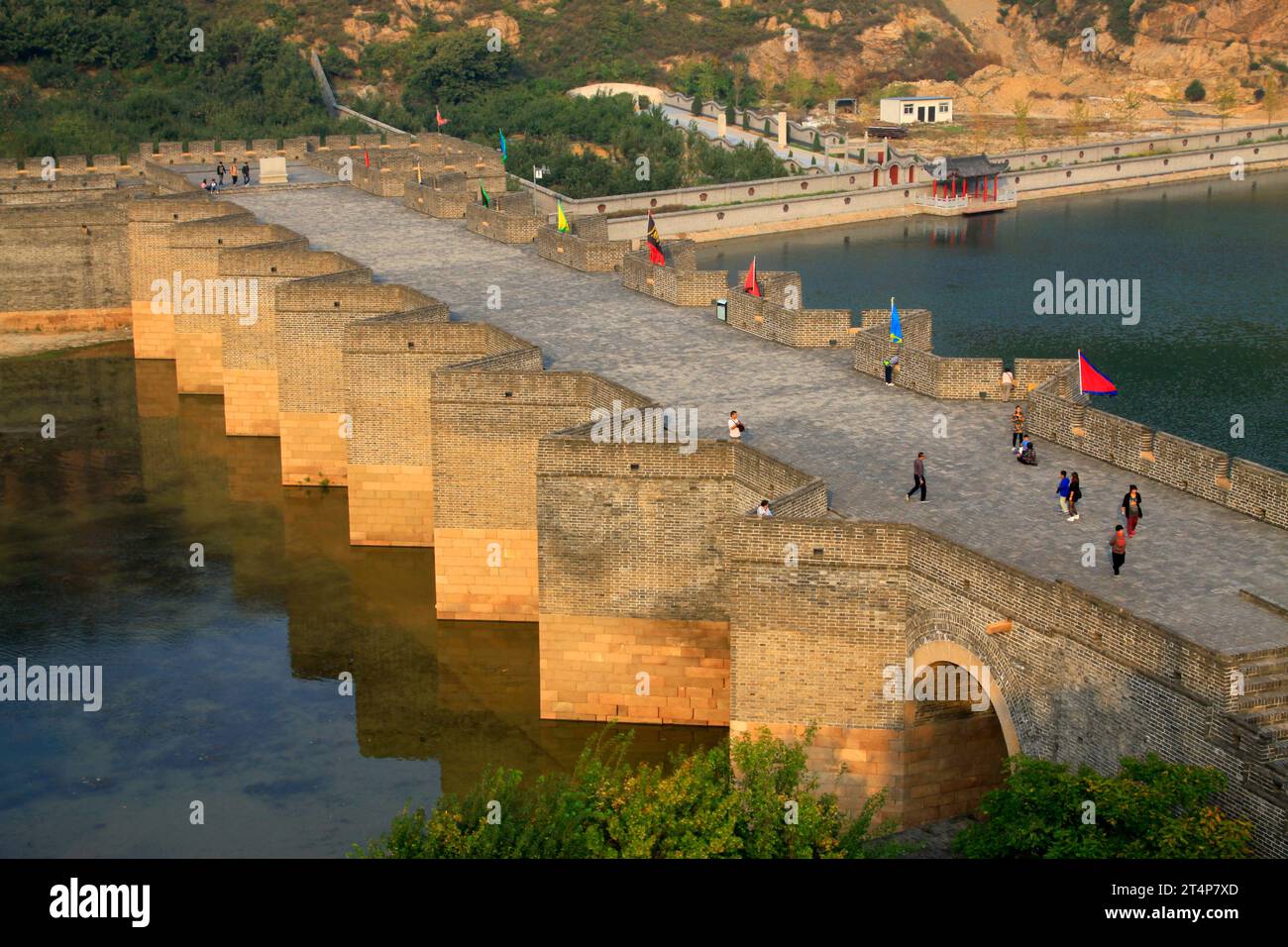 China ancient Great Wall building landscape Stock Photo - Alamy