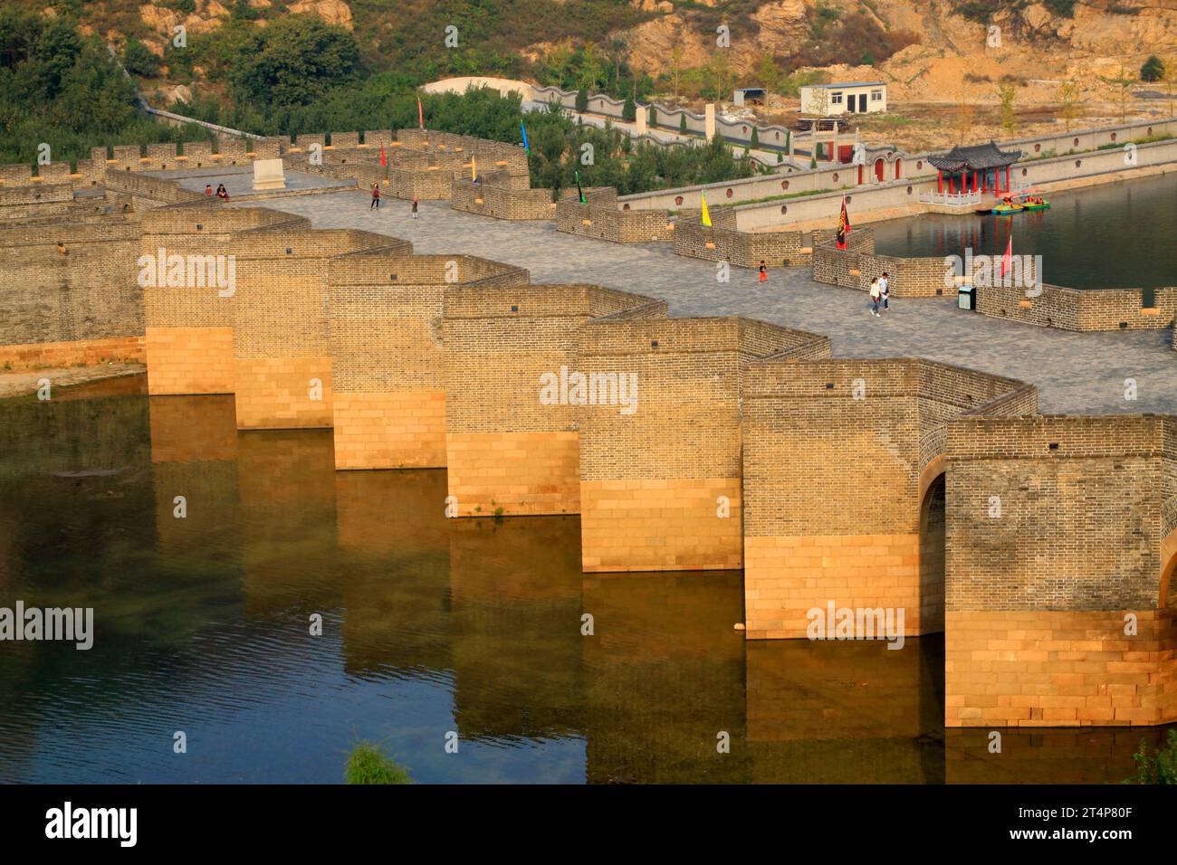 China ancient Great Wall building landscape Stock Photo - Alamy