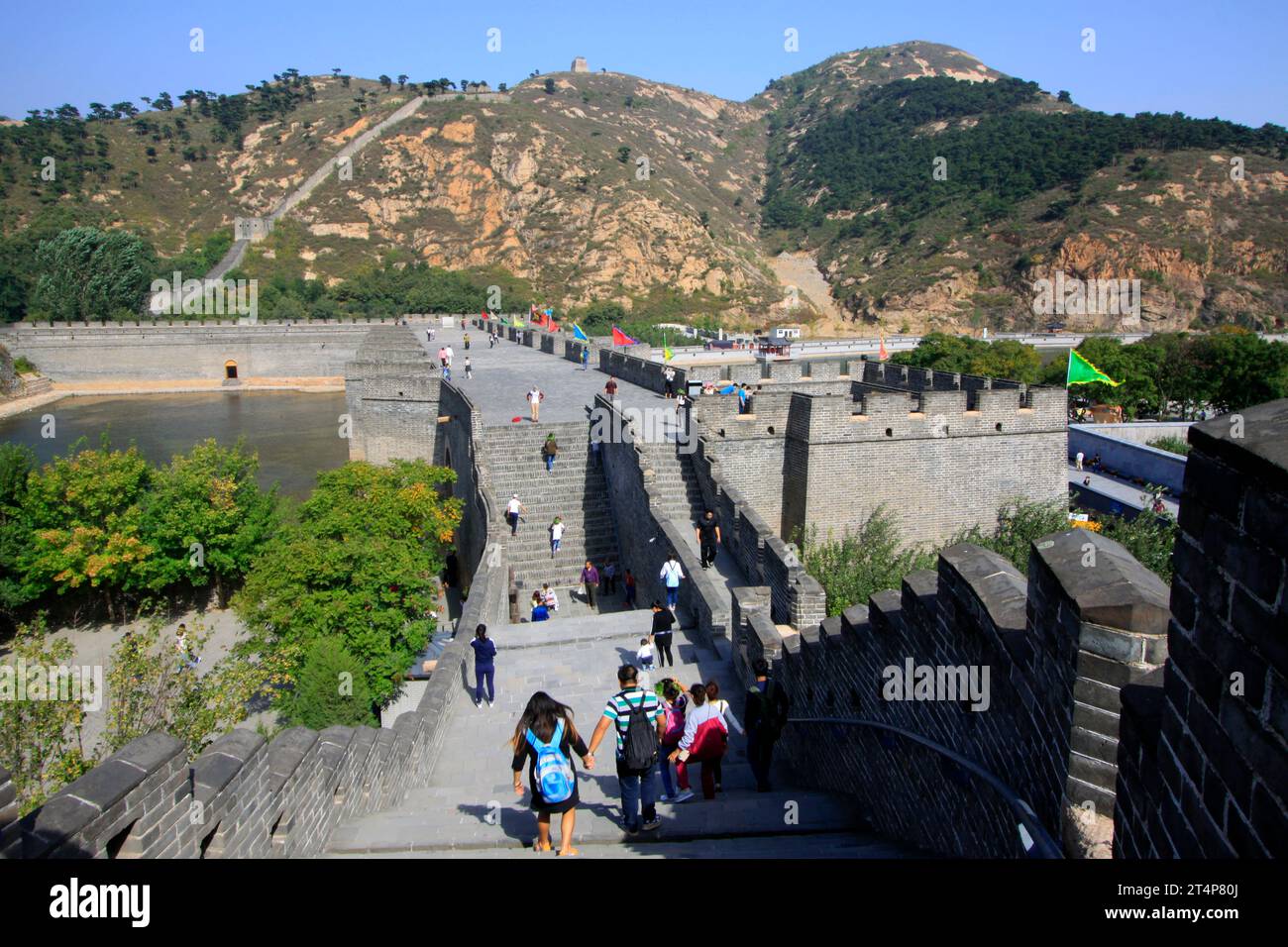 China ancient Great Wall building landscape Stock Photo - Alamy