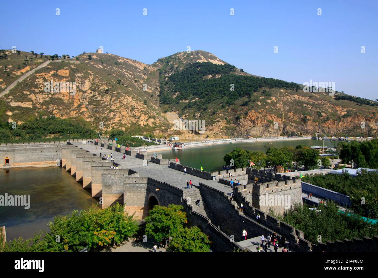China ancient Great Wall building landscape Stock Photo - Alamy