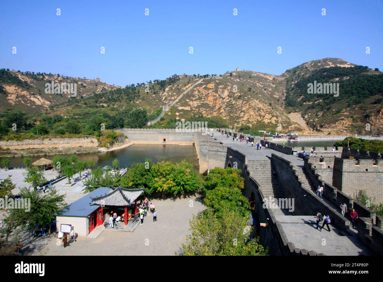 China ancient Great Wall building landscape Stock Photo - Alamy