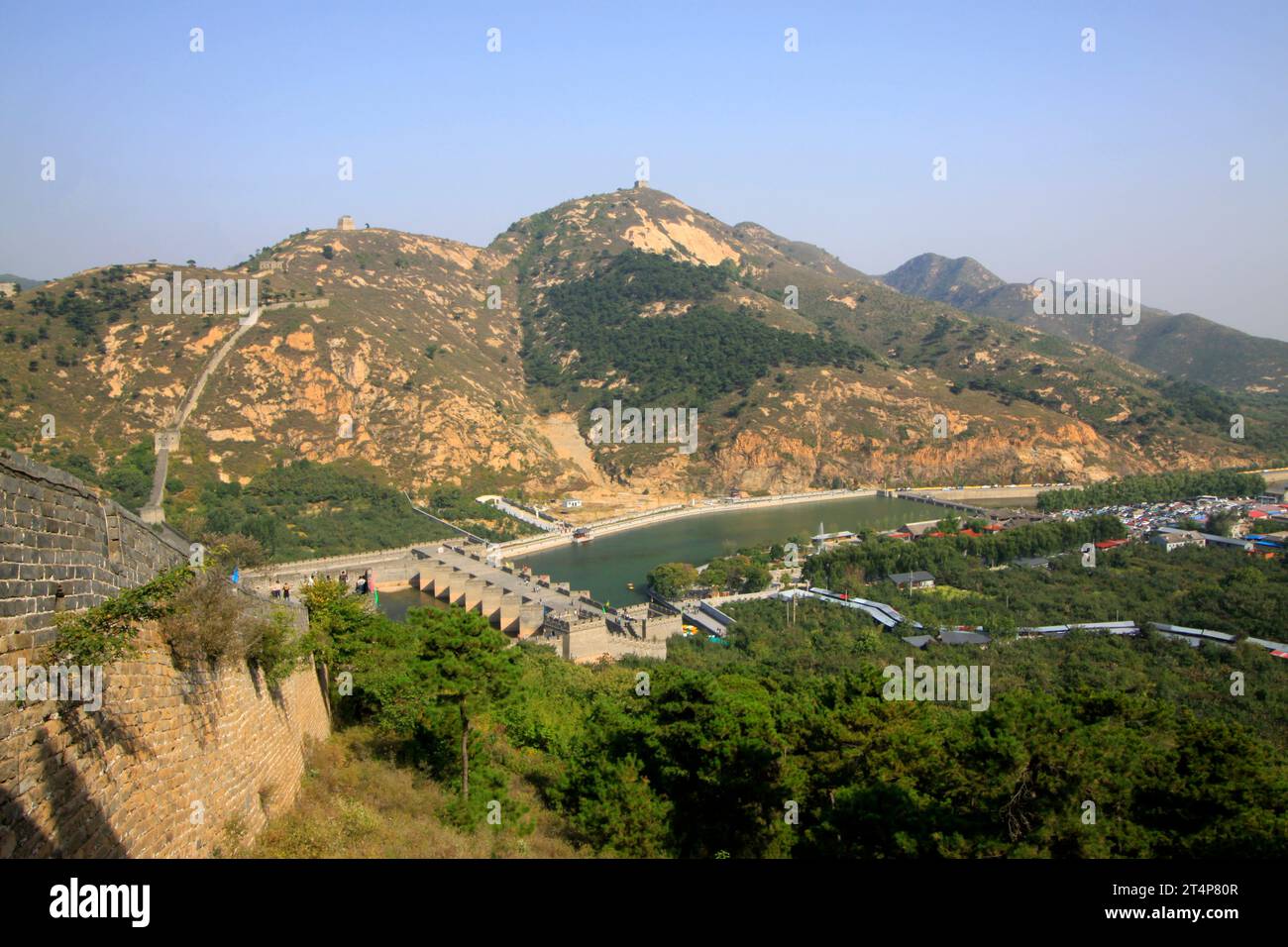 China ancient Great Wall building landscape Stock Photo - Alamy