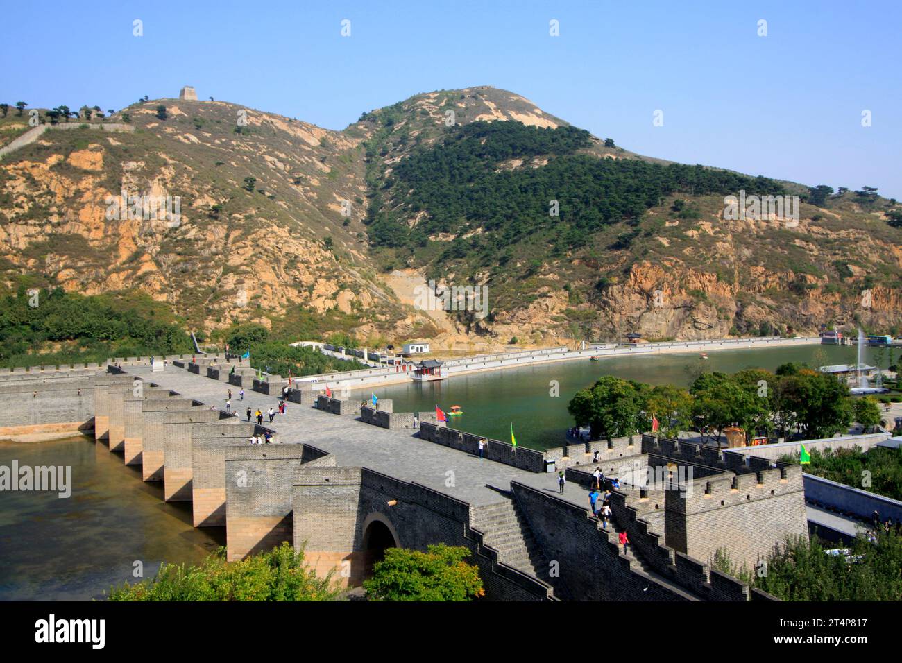 China ancient Great Wall building landscape Stock Photo - Alamy