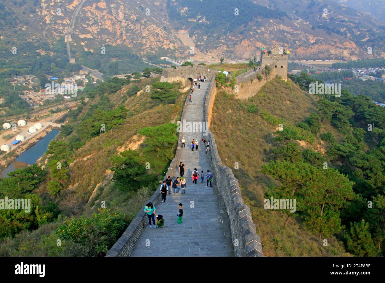 Great Wall, ancient Chinese architecture Stock Photo - Alamy