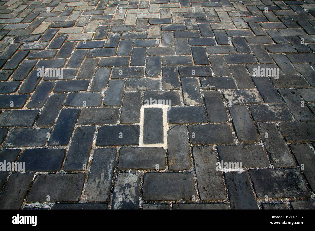 Brick on the ground Stock Photo - Alamy
