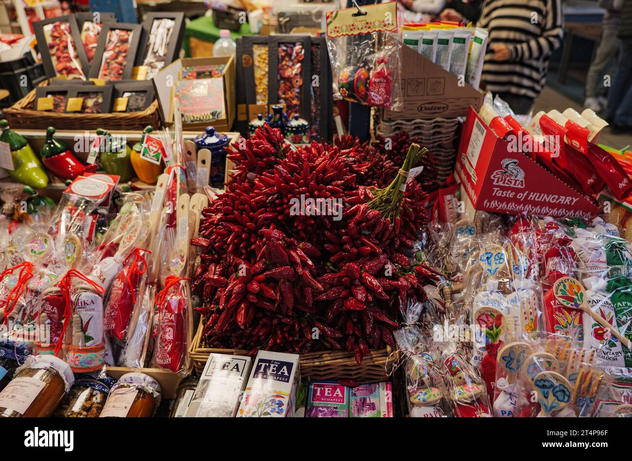 Great Market Hall of Budapest: fruits, vegetables, dairy products ...
