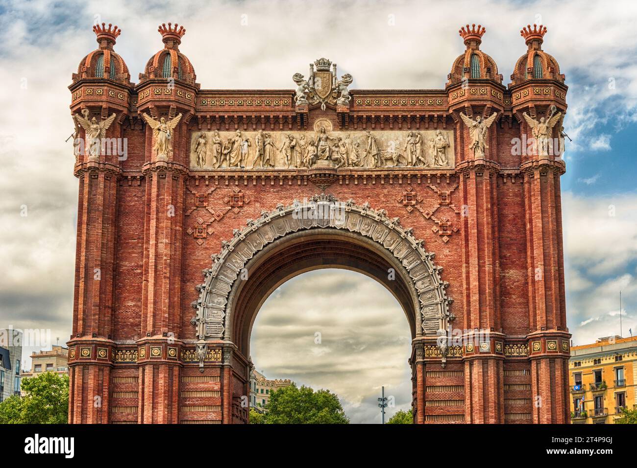 Arc de Triomf, iconic triumphal arc and landmark in Barcelona ...