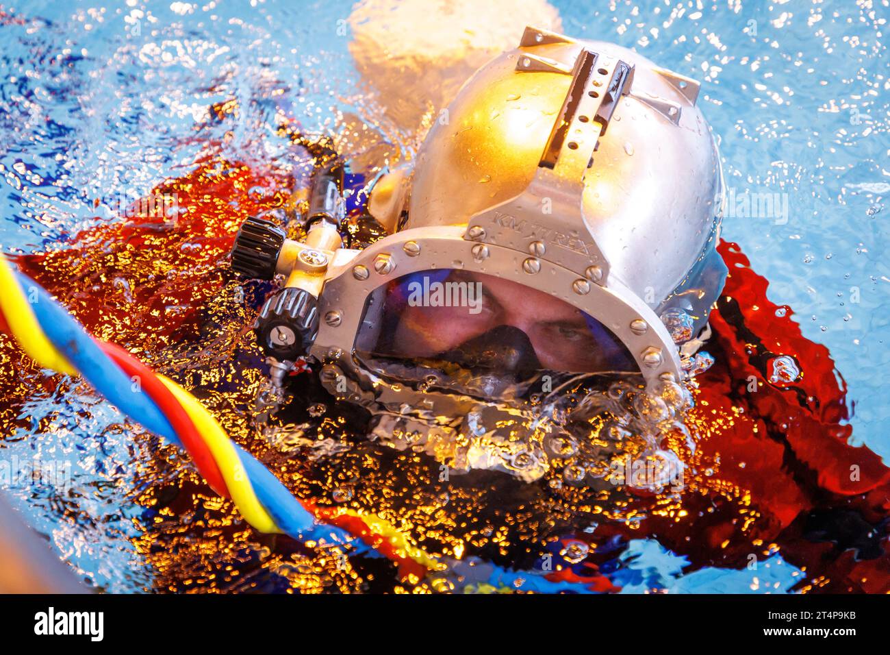 Practical parts of the Zero visibility diving, diver rescue training ...