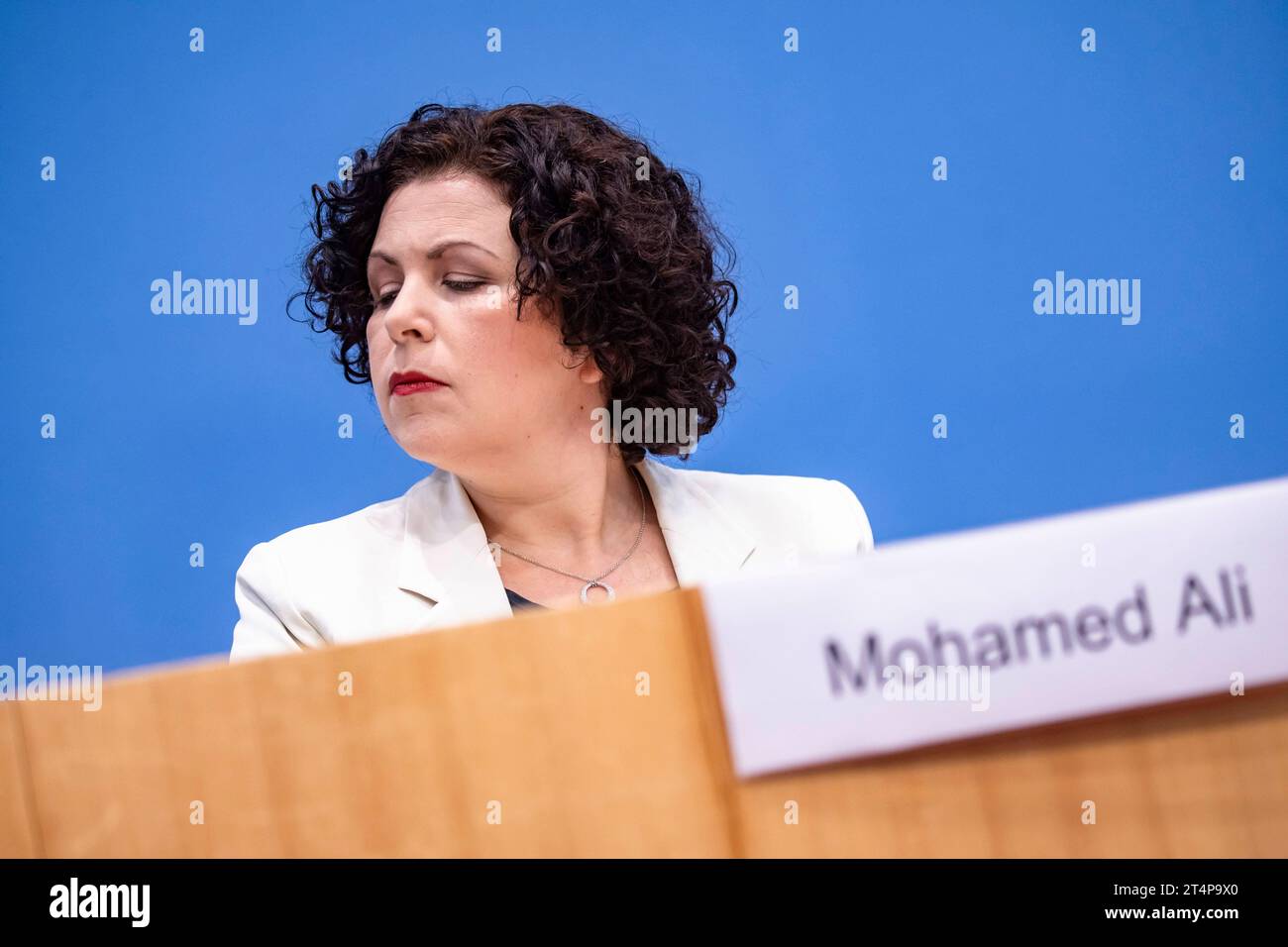 Amira Mohamed Ali während einer Pressekonferenz zur Vorstellung des ... Amira Mohamed Ali während einer Pressekonferenz zur Vorstellung des ...