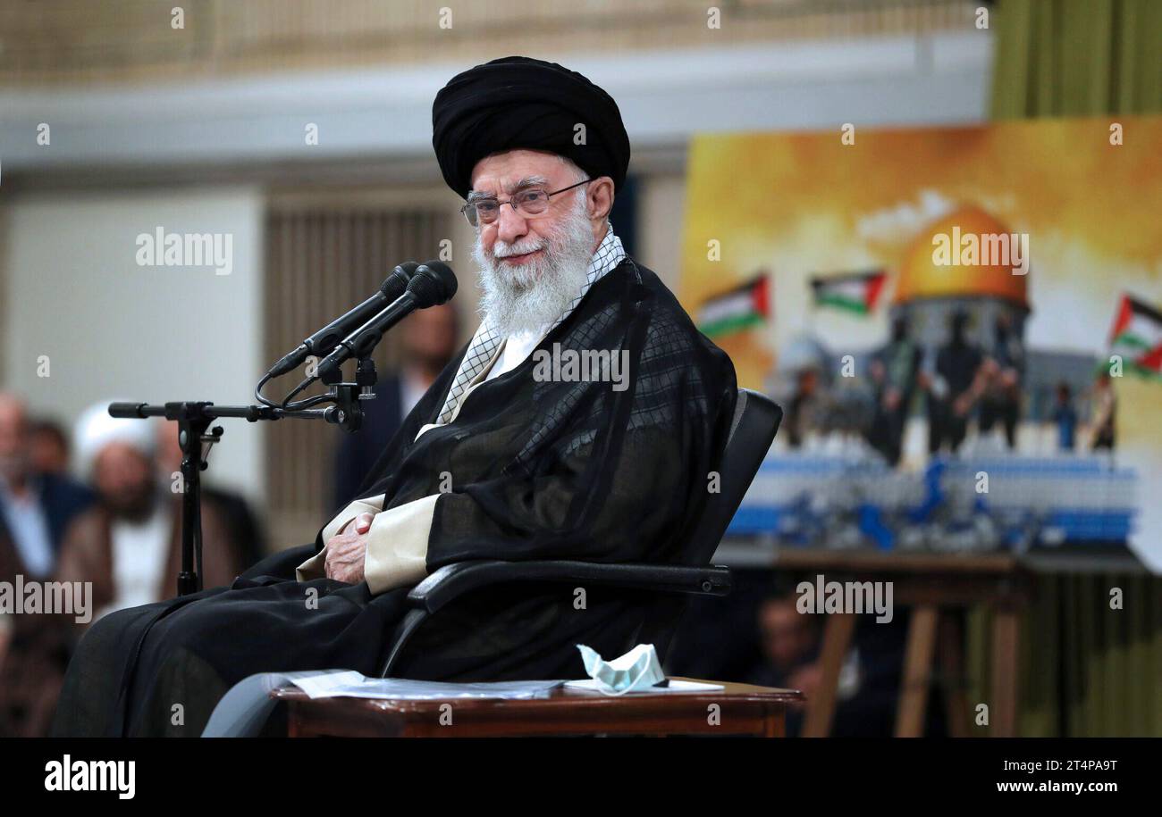 In this photo released by the official website of the office of the ...