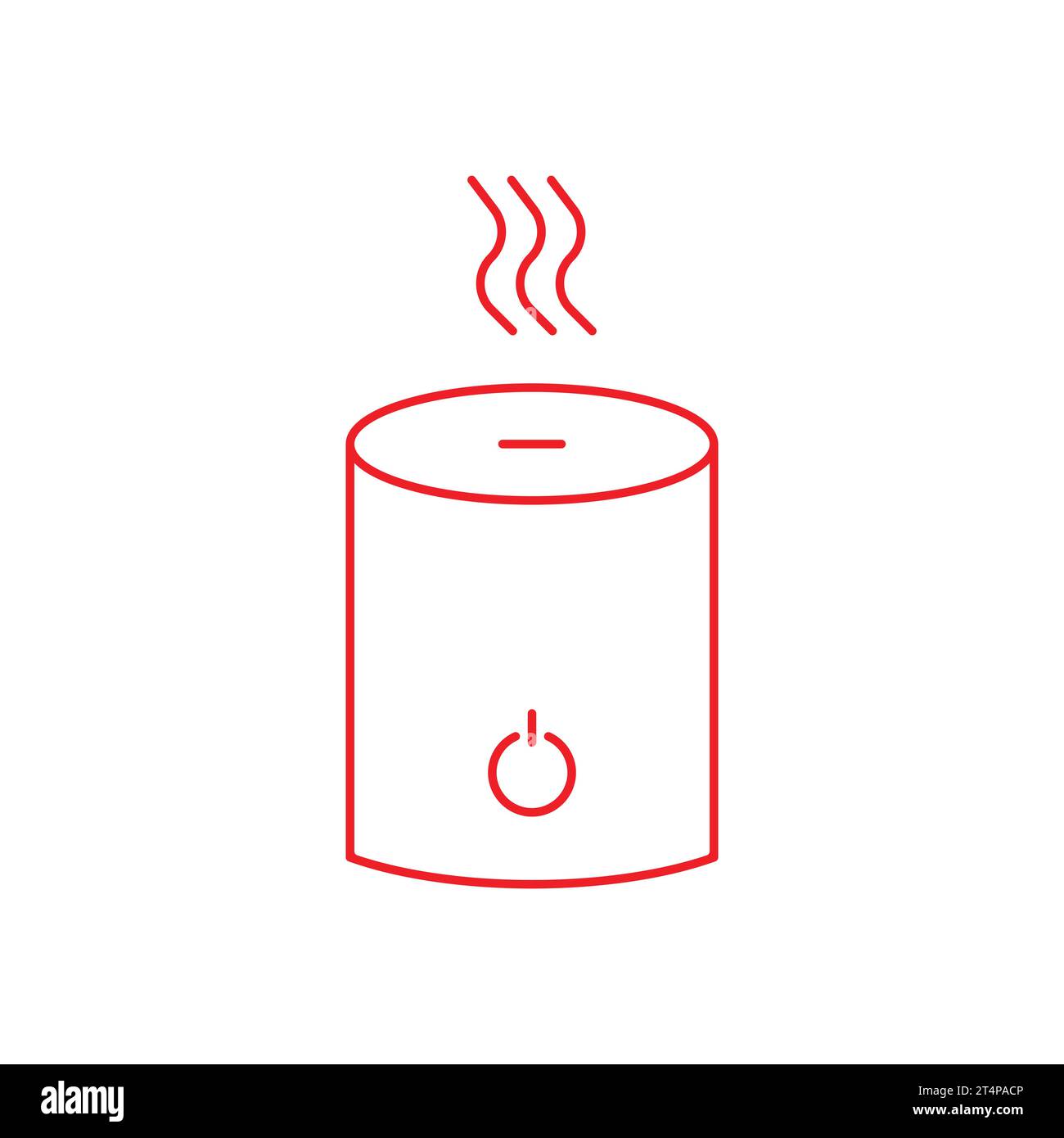 Red humidifier line icon Royalty Free Vector Image Stock Vector Image ...