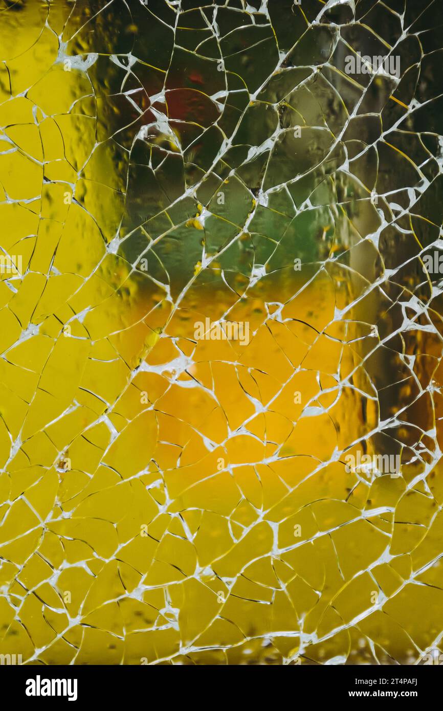 Shattered glass bright color hi-res stock photography and images - Alamy