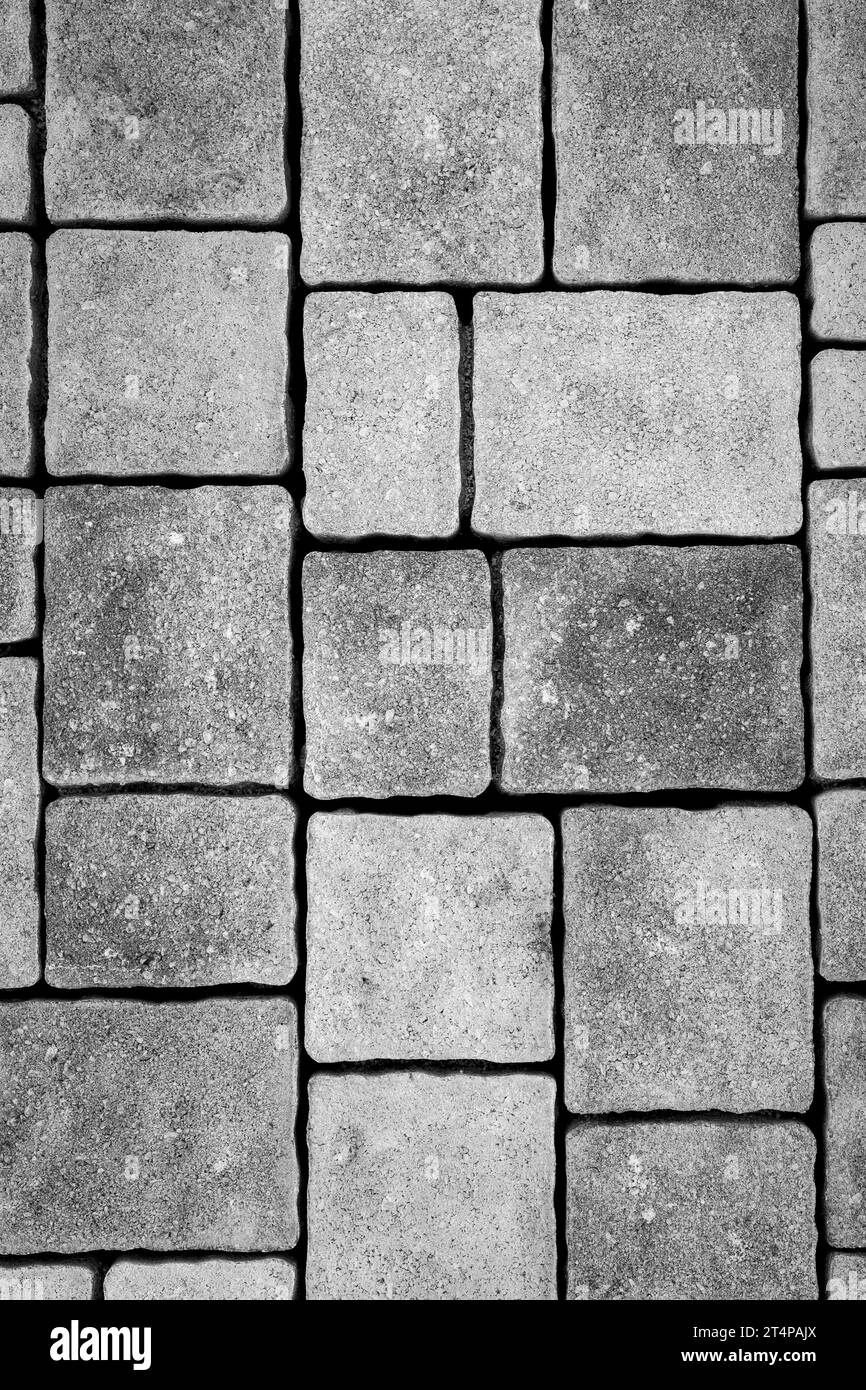 Pavers seamless texture Black and White Stock Photos & Images - Alamy