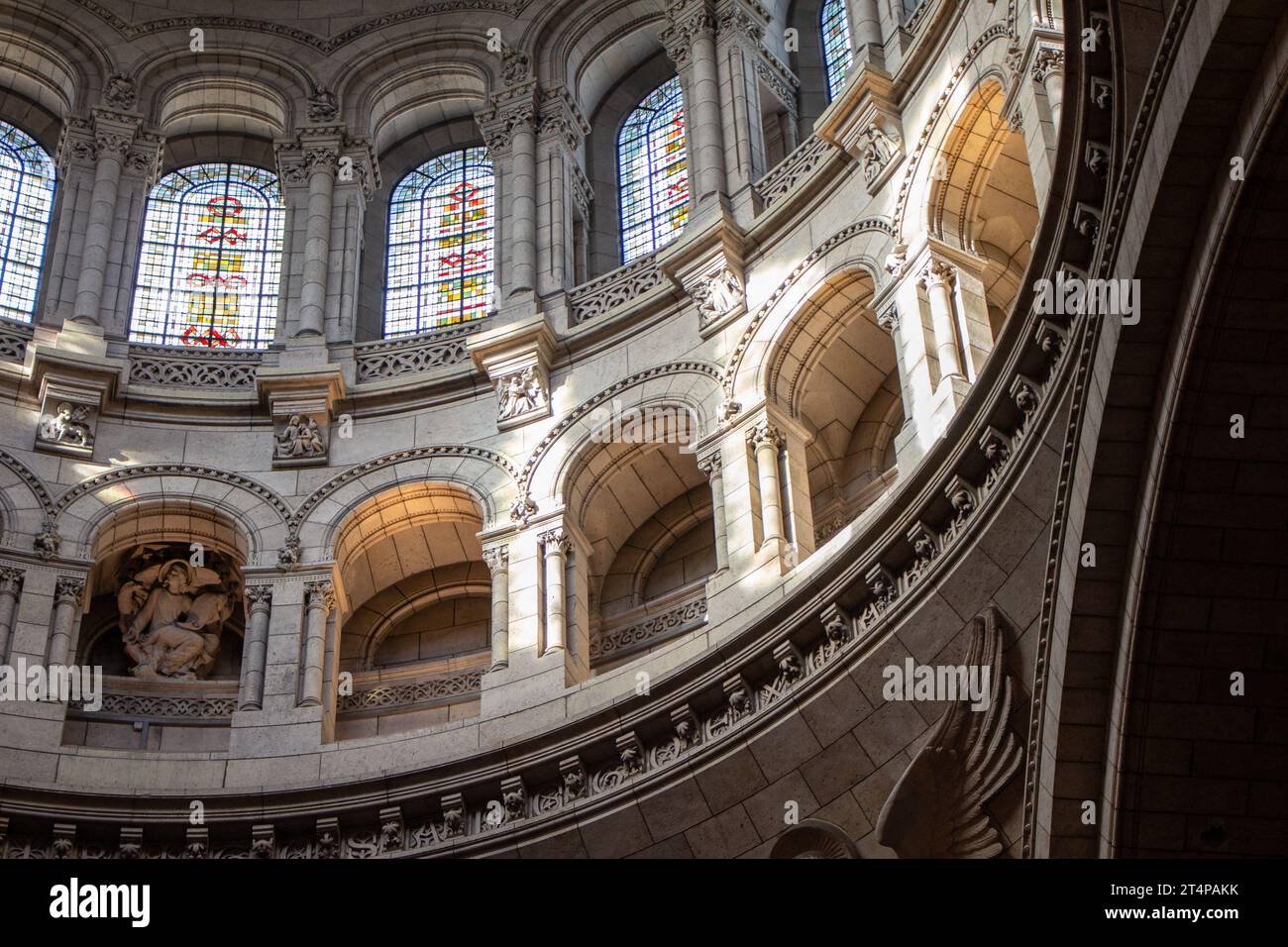 Inside of Sacré-Coeur Basilica in Paris Stock Photo - Alamy