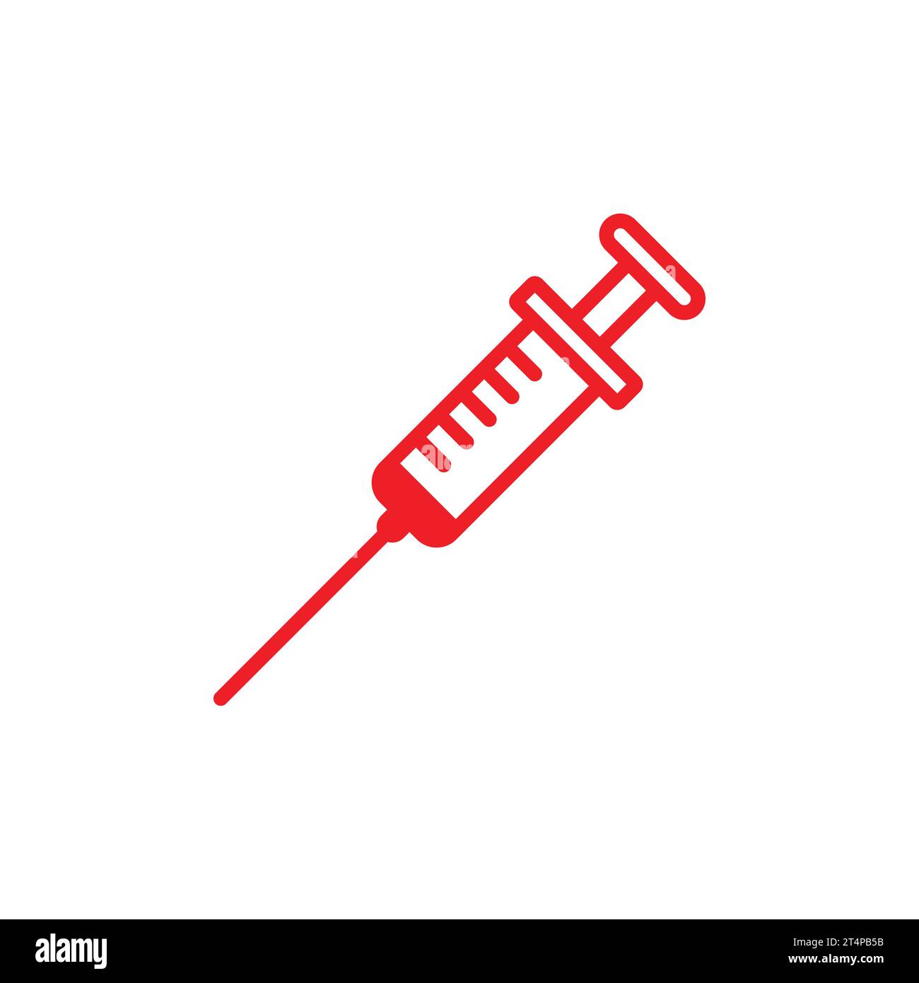 Red injection line icon Royalty Free Vector Image Stock Vector Image ...