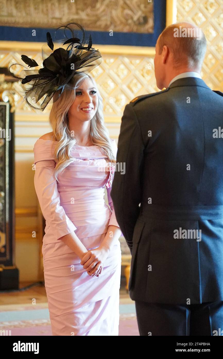 Miss Fallon Sherrock, from Milton Keynes, is made a Member of the Order ...