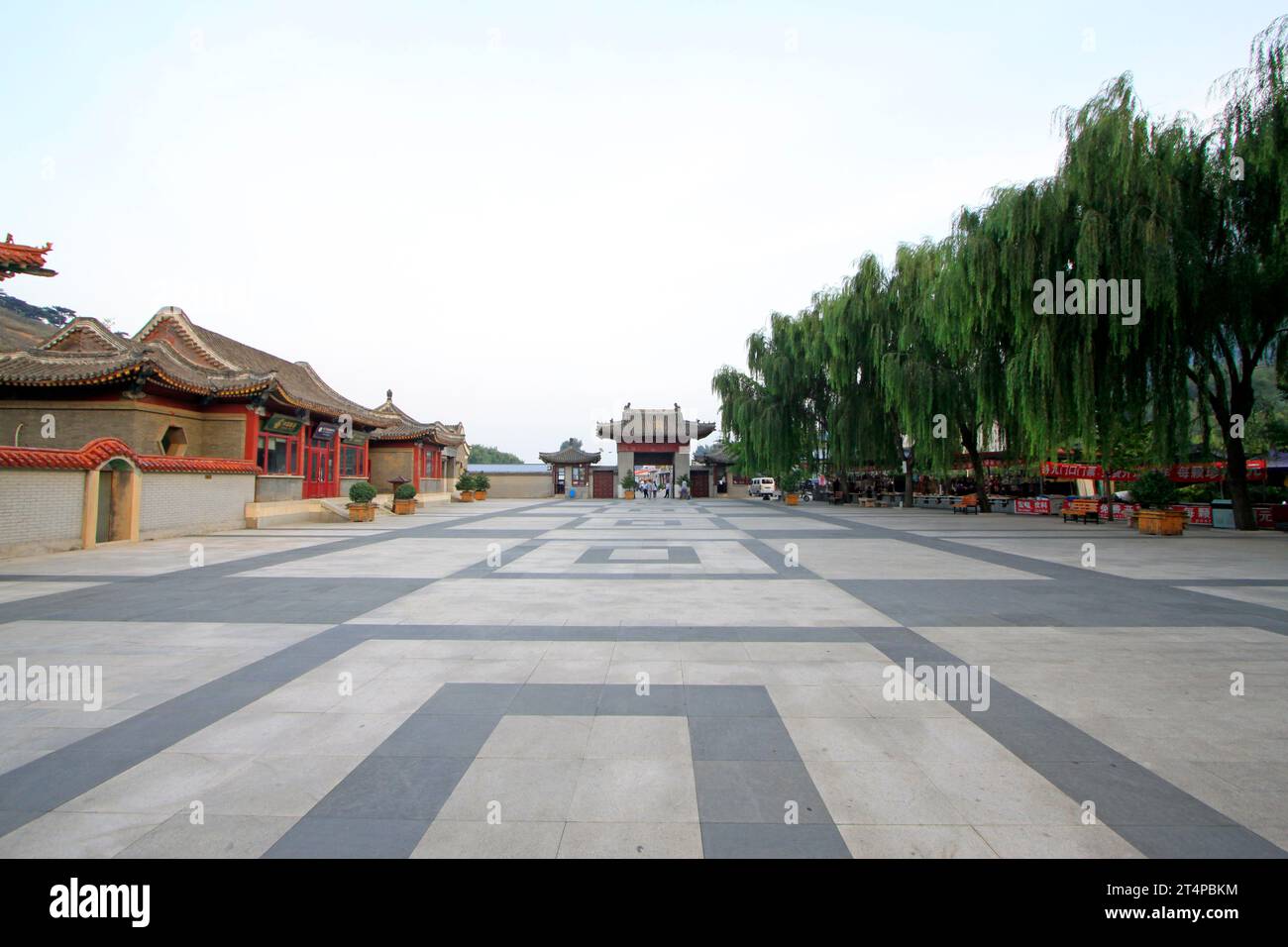 Temple landscape architecture in ancient China Stock Photo - Alamy