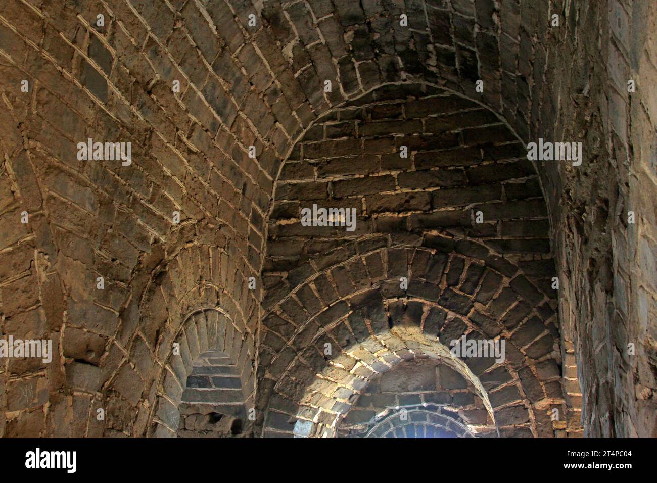 ancient China Great Wall internal structure building scenery Stock ...