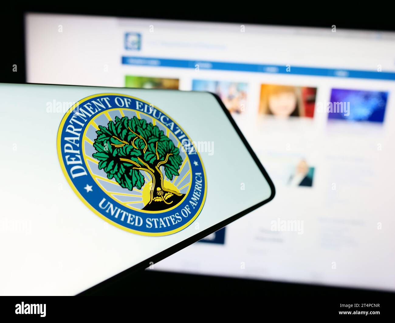 Department of education logo hi-res stock photography and images - Alamy