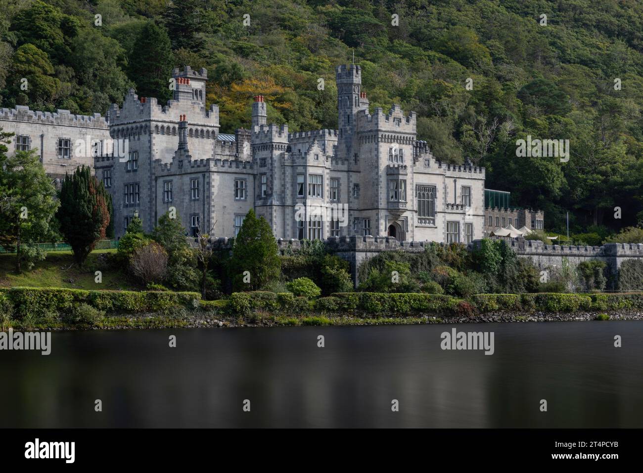 Kylemore Abbey is a 19th-century Benedictine monastery with Gothic ...