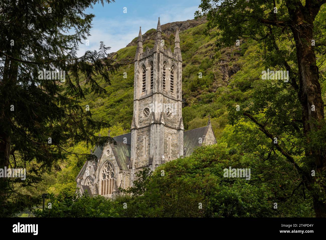 Kylemore Abbey is a 19th-century Benedictine monastery with Gothic ...