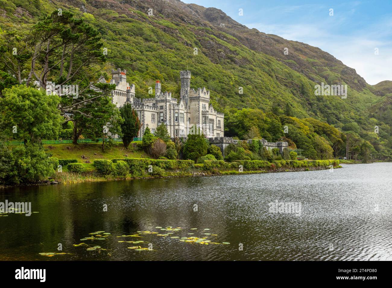 Kylemore Abbey is a 19th-century Benedictine monastery with Gothic ...