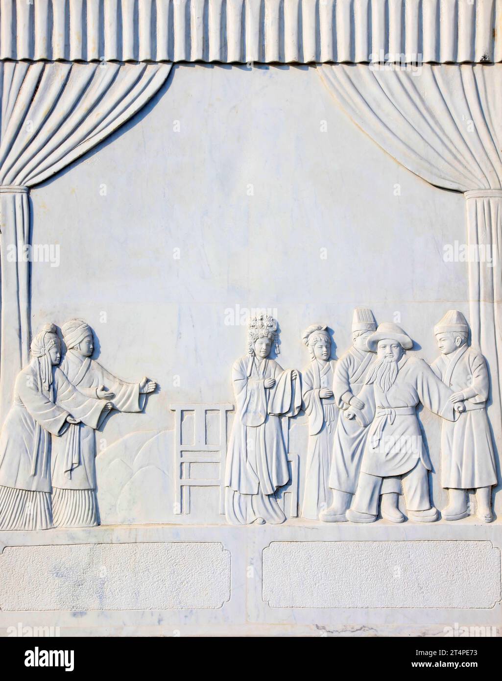 Chinese traditional drama figure sculpture Stock Photo - Alamy