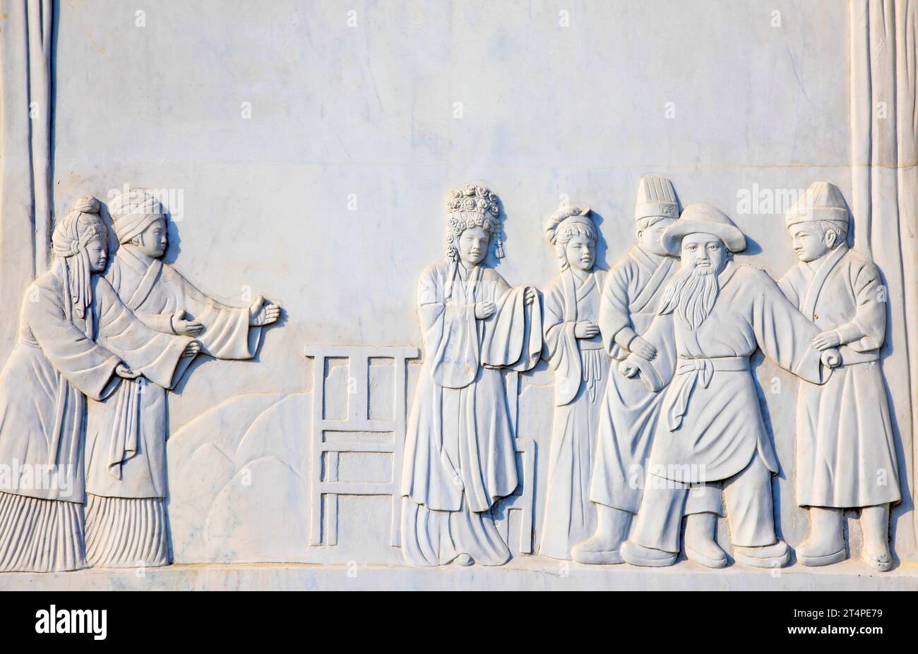 Chinese traditional drama figure sculpture Stock Photo - Alamy