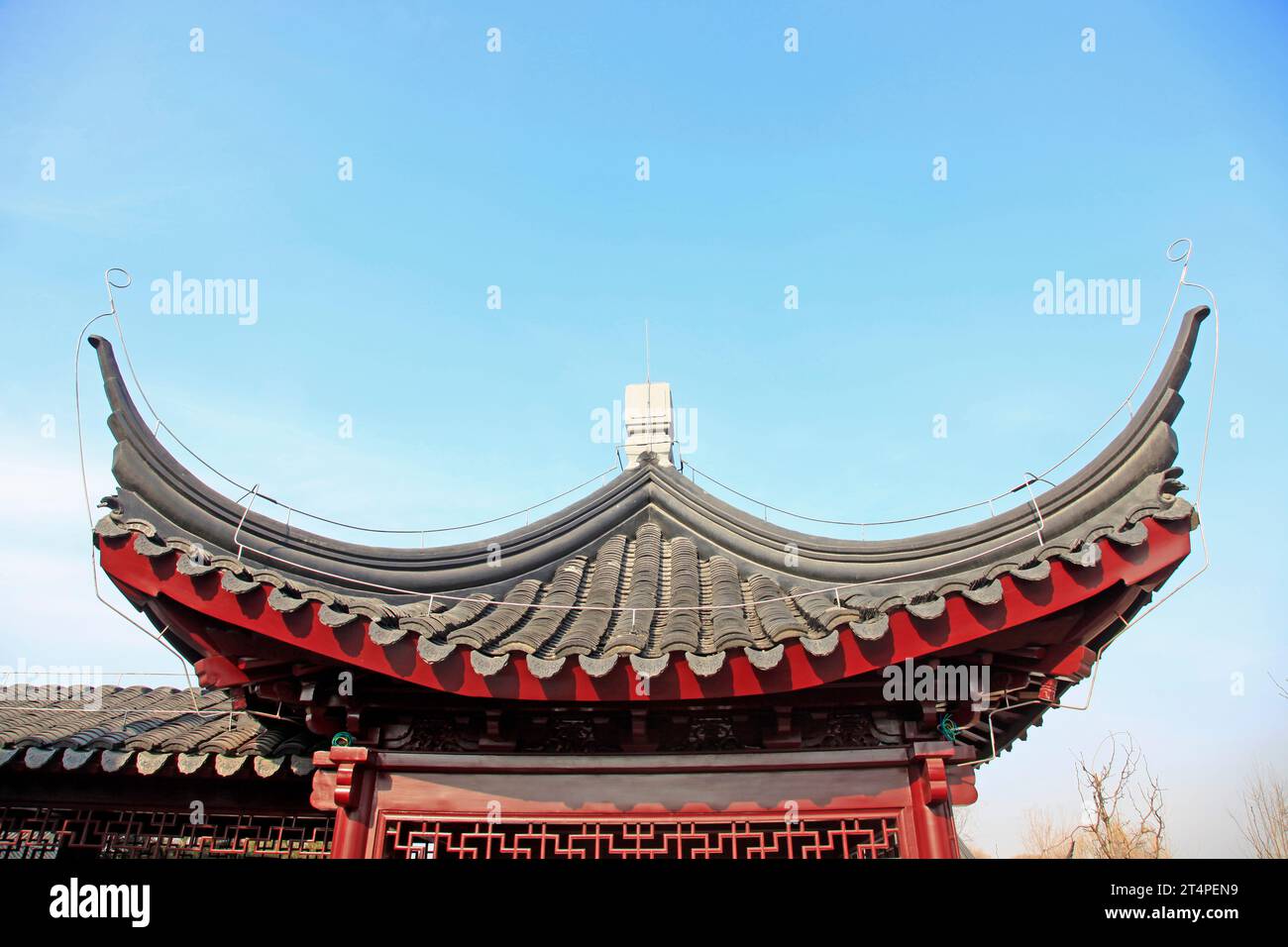 Chinese traditional pavilion roof Stock Photo - Alamy