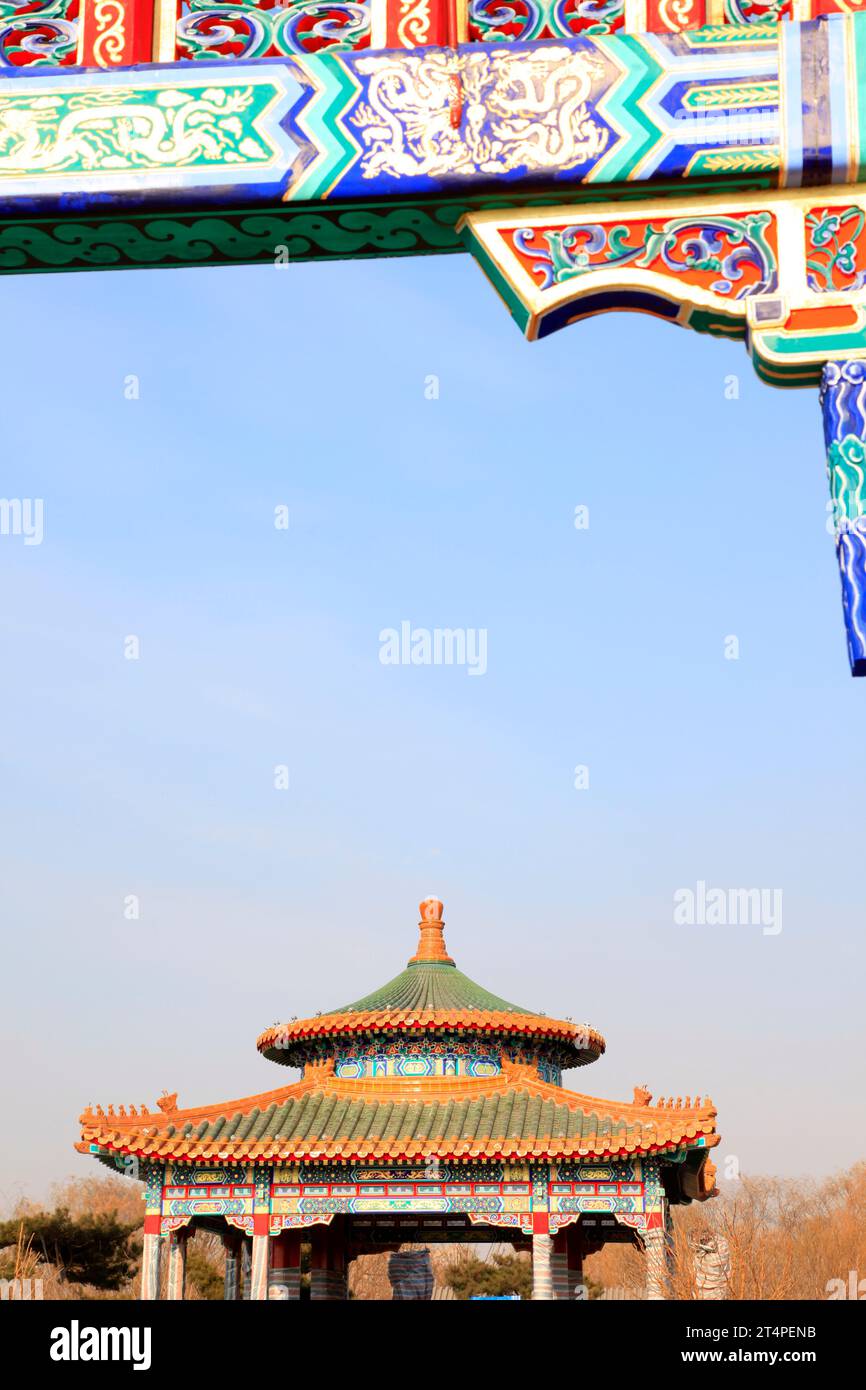 Chinese style pavilion Stock Photo - Alamy