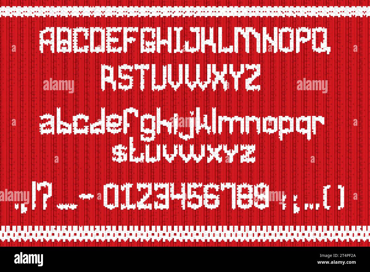Knitted font hi-res stock photography and images - Alamy