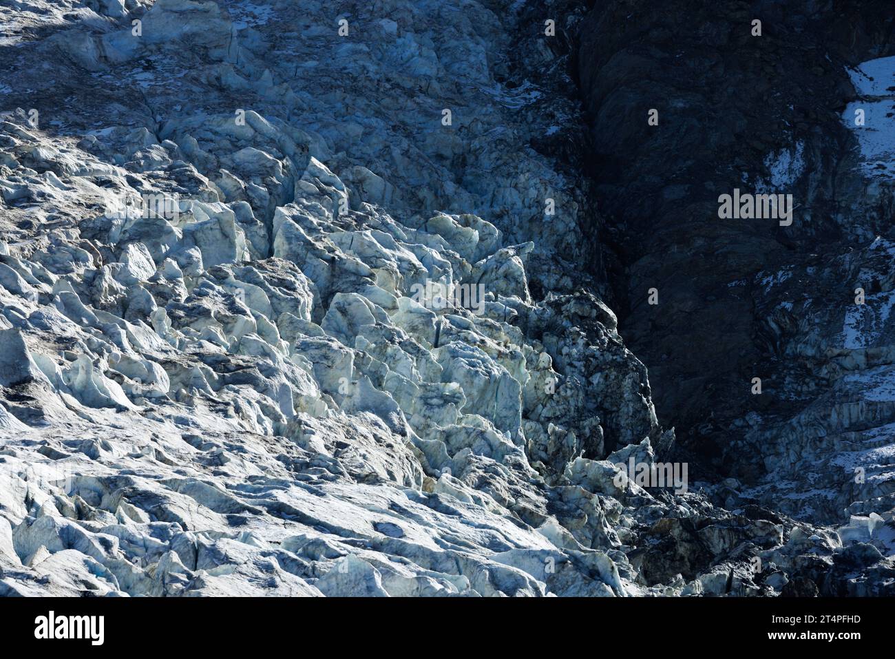ice of Glacier des Bossons in Chamonix Stock Photo - Alamy