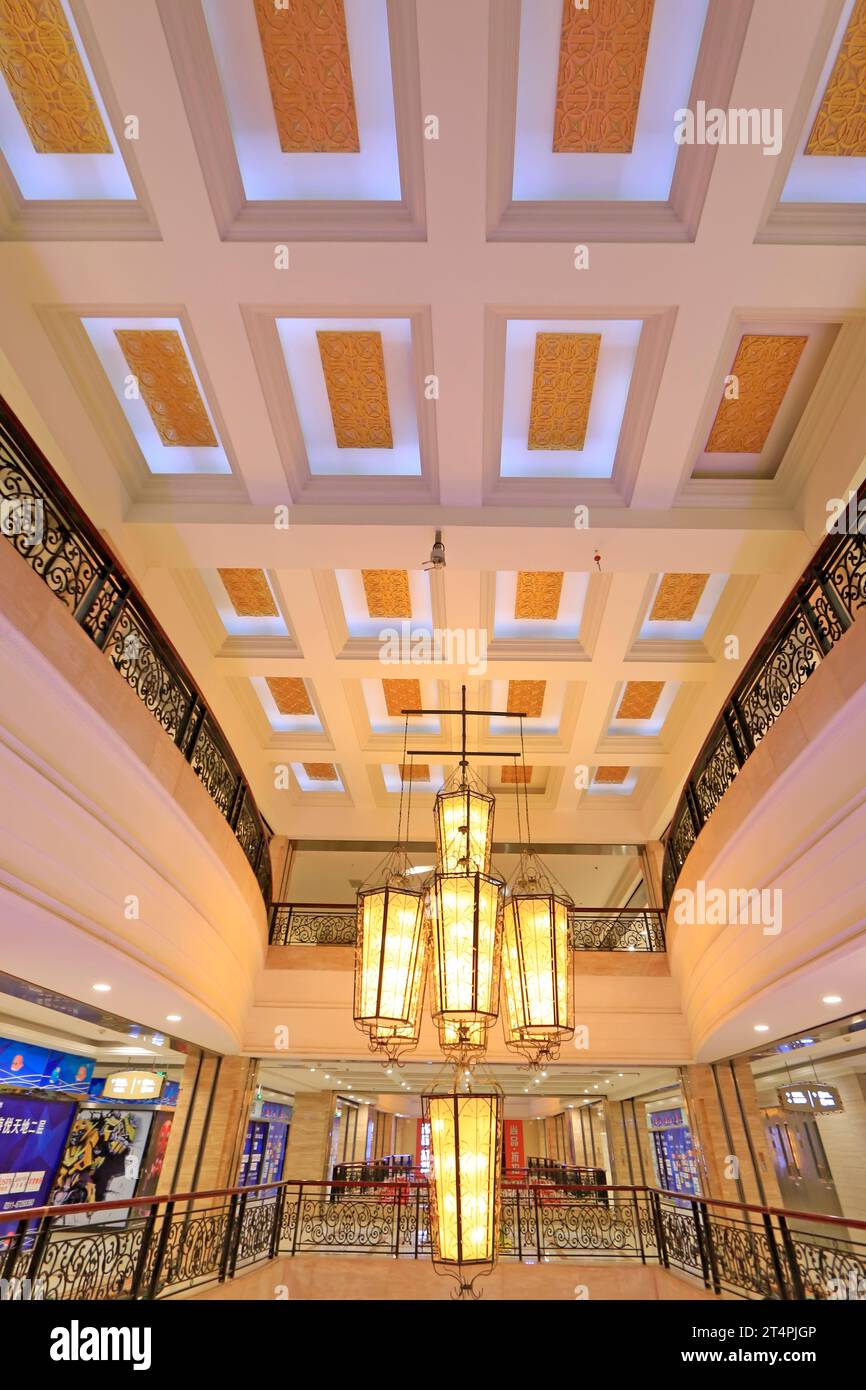 Chic lamps in the mall Stock Photo - Alamy