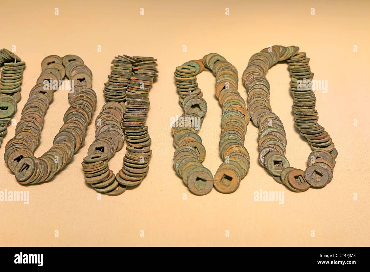 Chinese ancient metal coins Stock Photo - Alamy