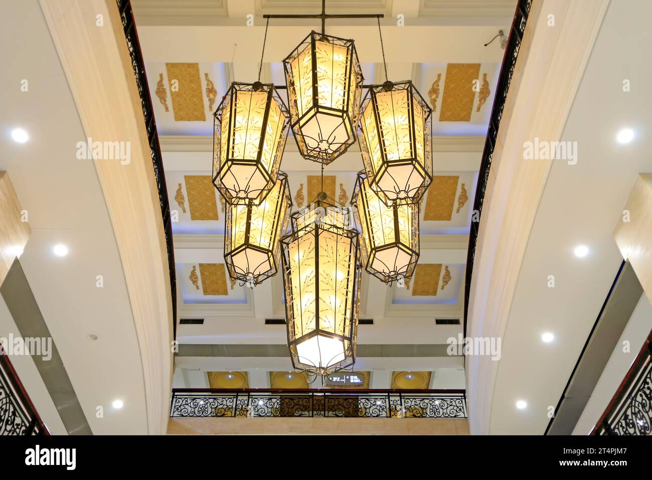 Chic lamps in the mall Stock Photo - Alamy