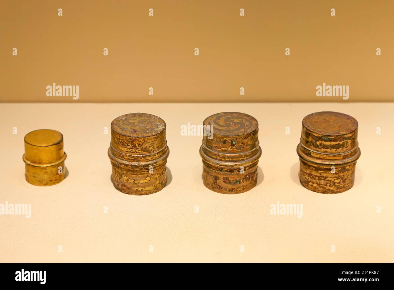 Chinese ancient copper parts Stock Photo - Alamy