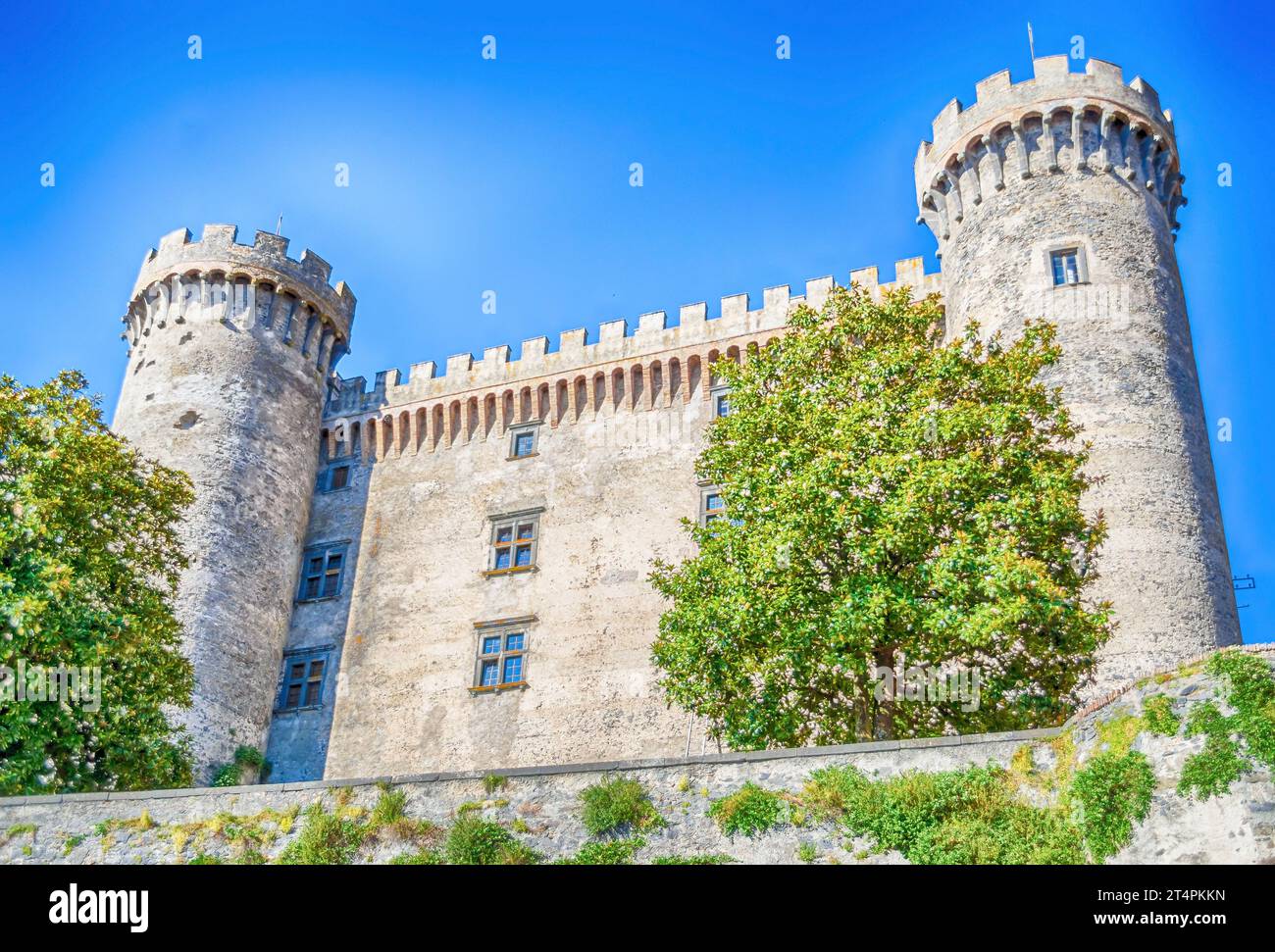 Bottom view of the Castello Orsini-Odescalchi, iconic landmark in ...