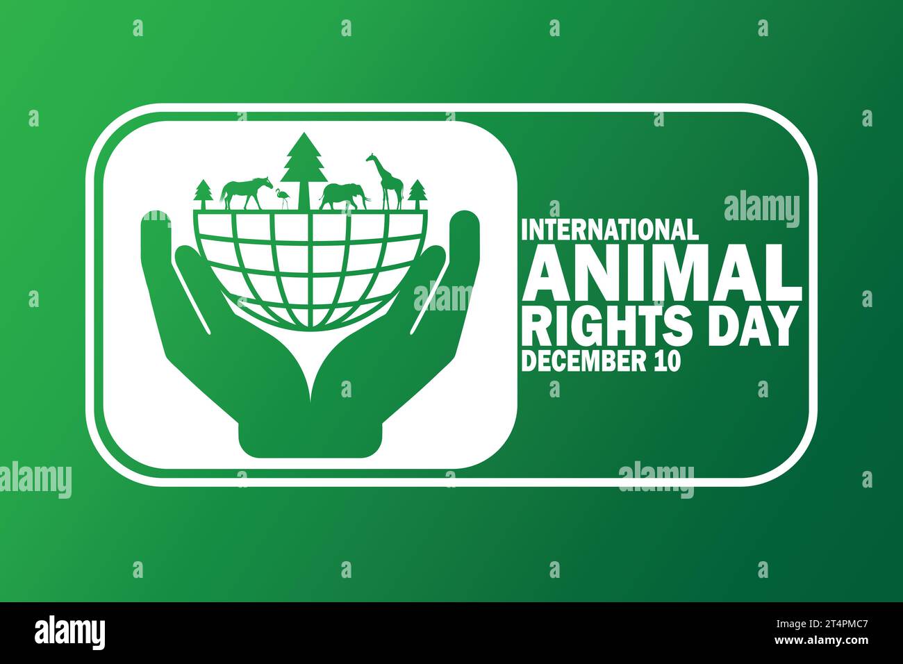 International Animal Rights Day Vector illustration. December 10 ...