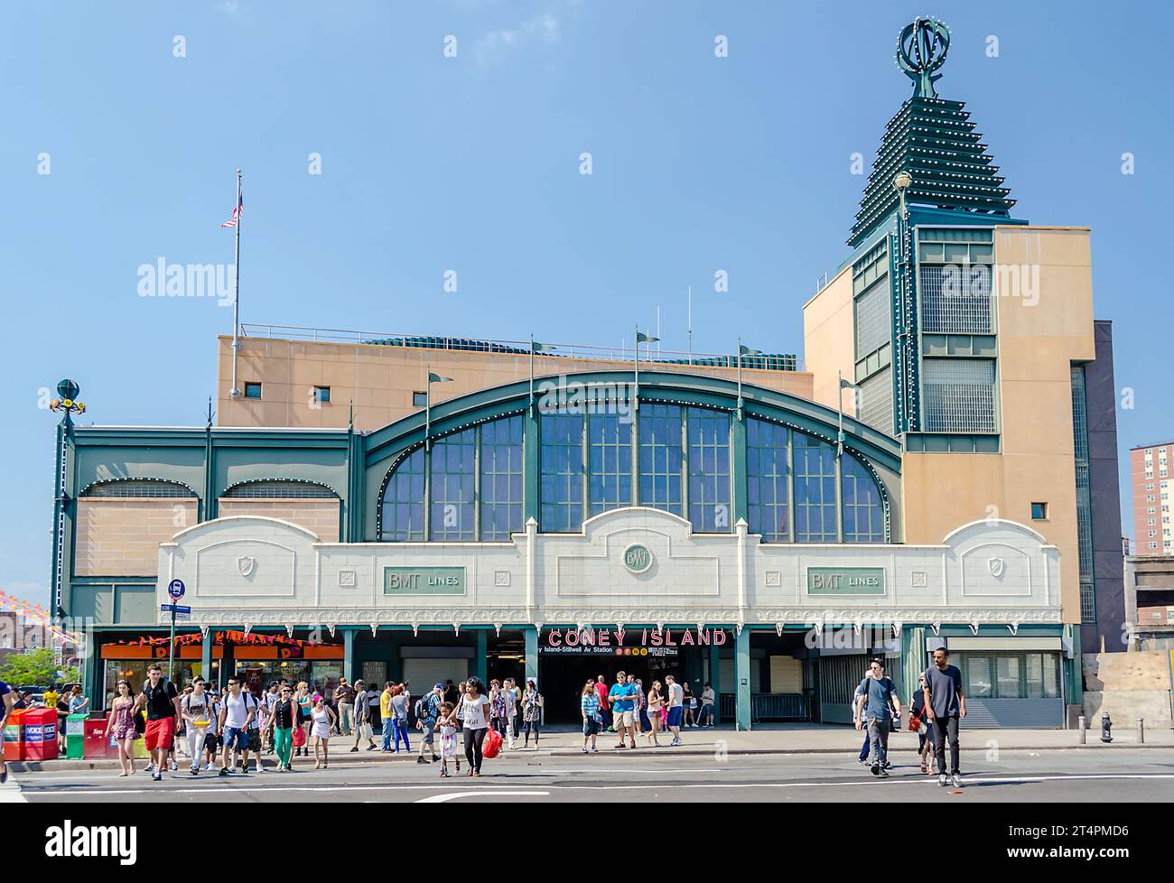 CONEY ISLAND - MAY 30: Stillwell Avenue subway station on May 30, 2013 ...
