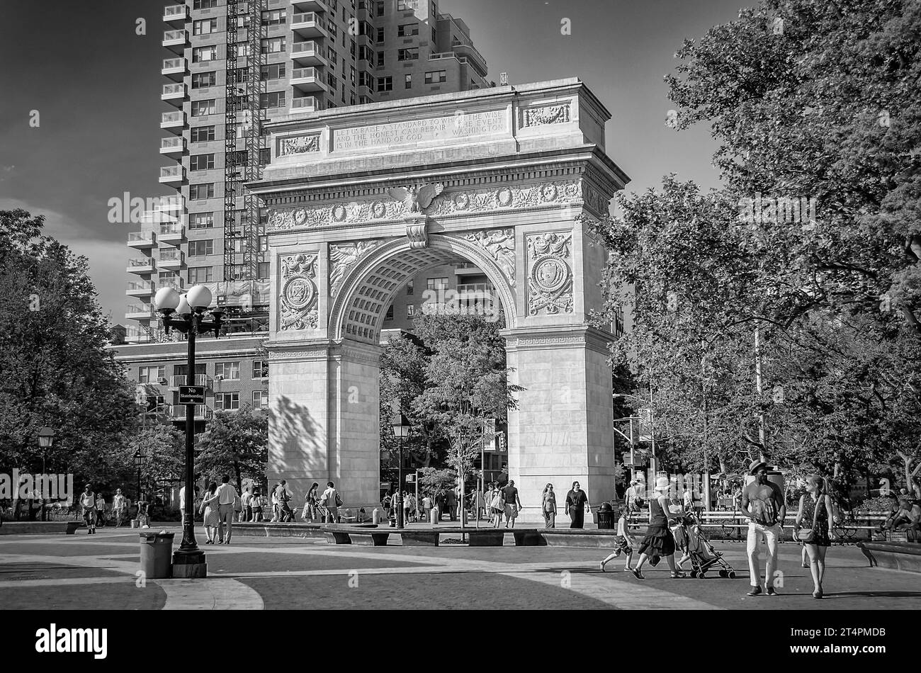 NEW YORK CITY - JUNE 1: Washington Square Arch on June 1, 2013 in New ...