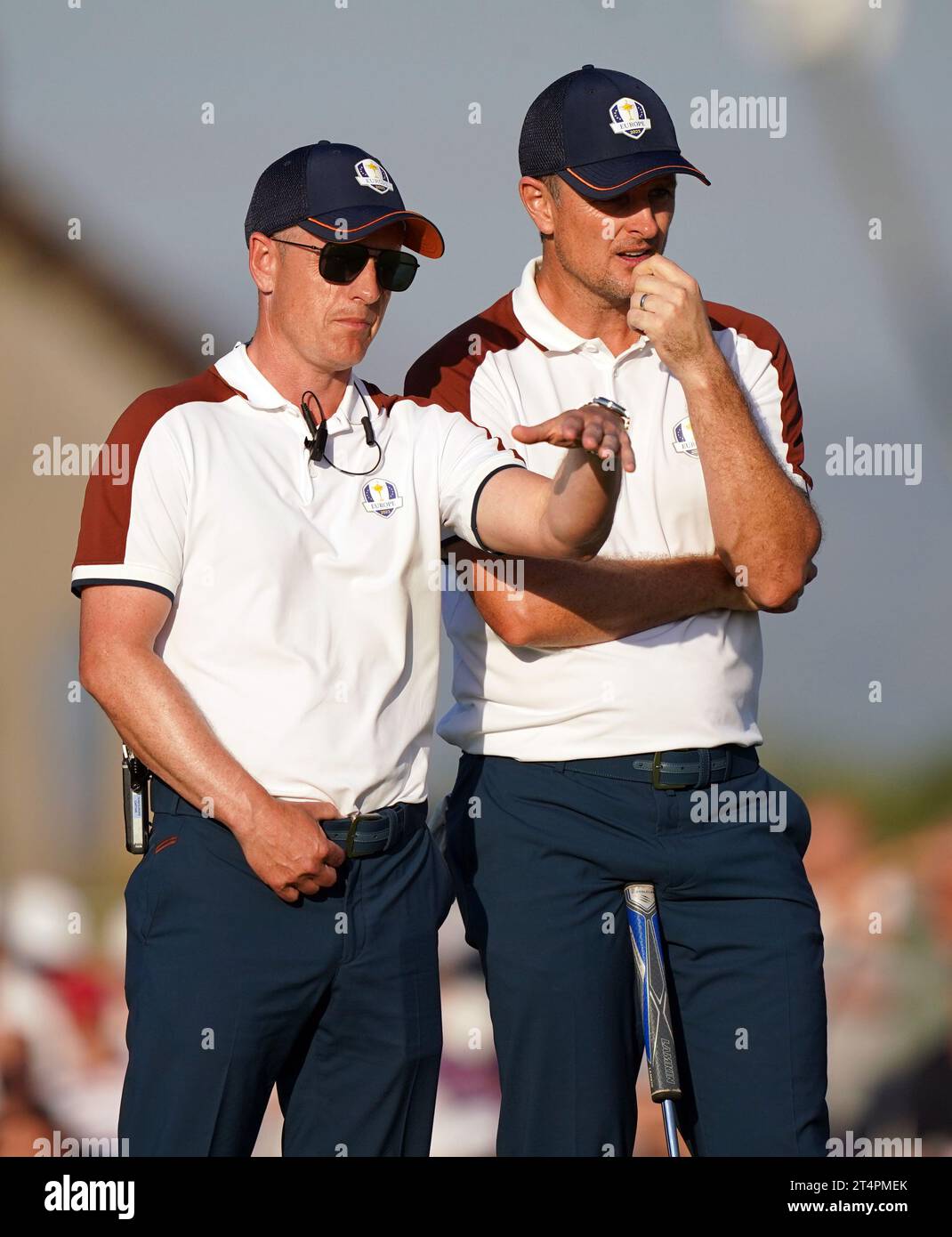 File photo dated 30-09-2023 of Team Europe Captain Luke Donald and ...