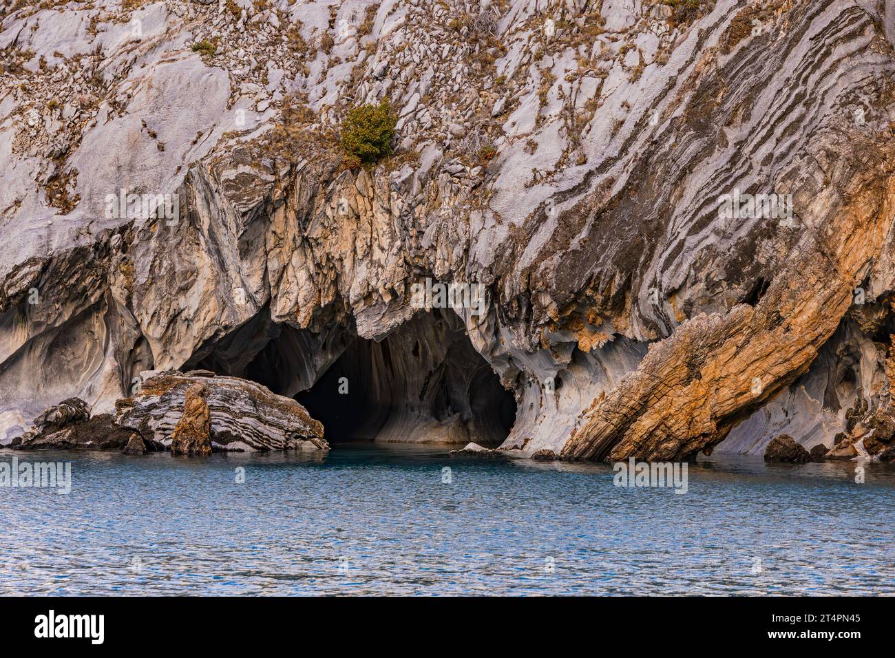 Breathtaking shapes and structures in the rock and caves of the marble ...