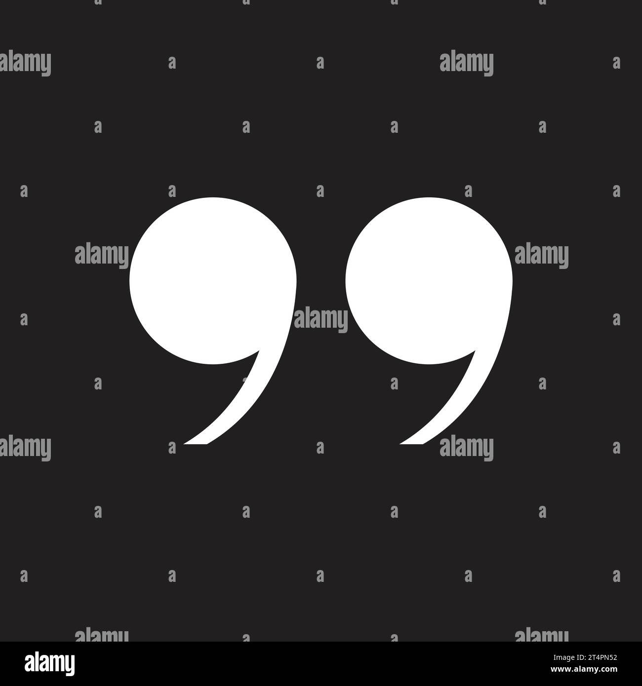 White quotation mark icon Royalty Free Vector Image Stock Vector Image ...