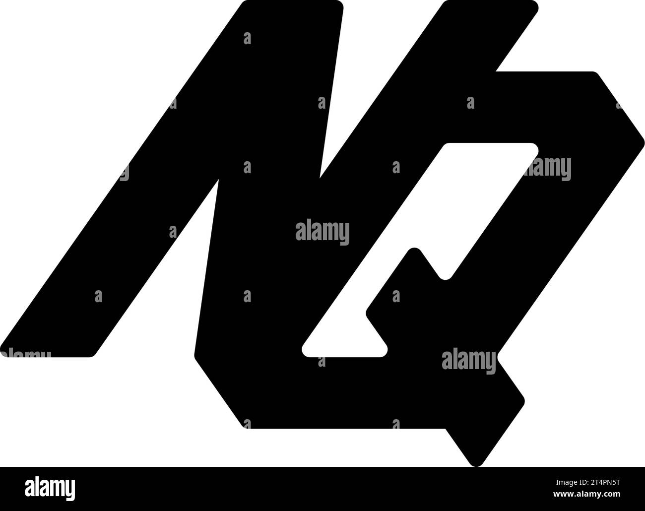 NQ logo, NQ Monogram, Initial NQ Logo, Letter NQ logo, Icon, Vector ...