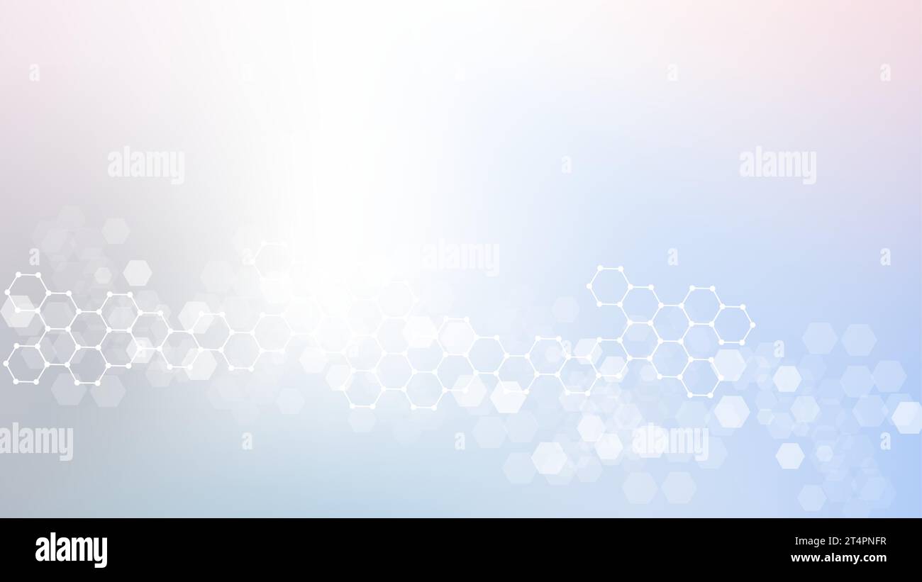 Modern abstract molecules structure for science or medical background ...