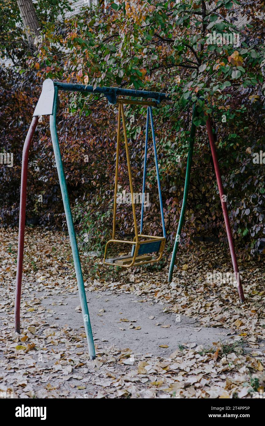 Old soviet courtyard playground hi-res stock photography and images - Alamy