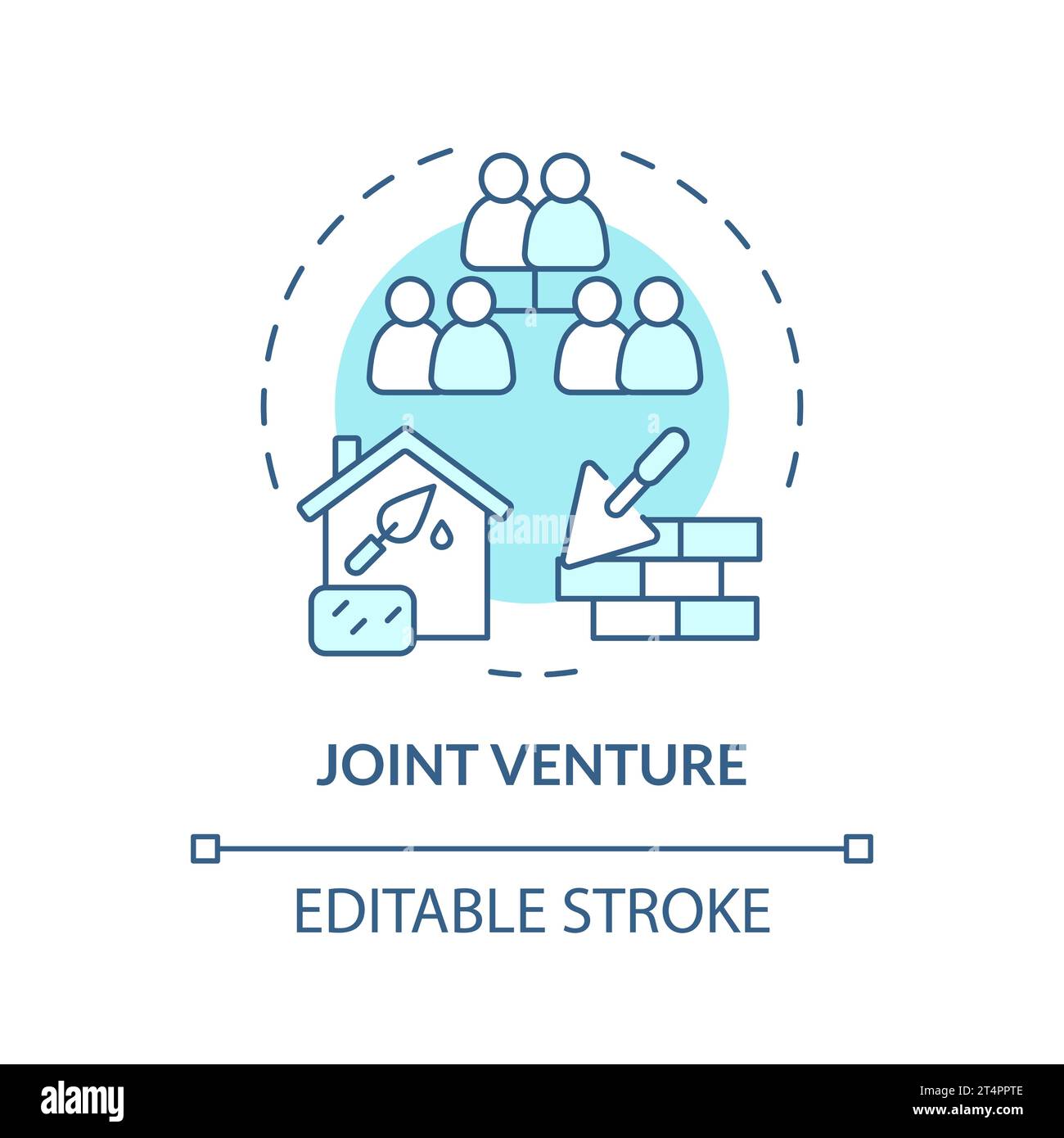 Joint venture project Stock Vector Images - Alamy