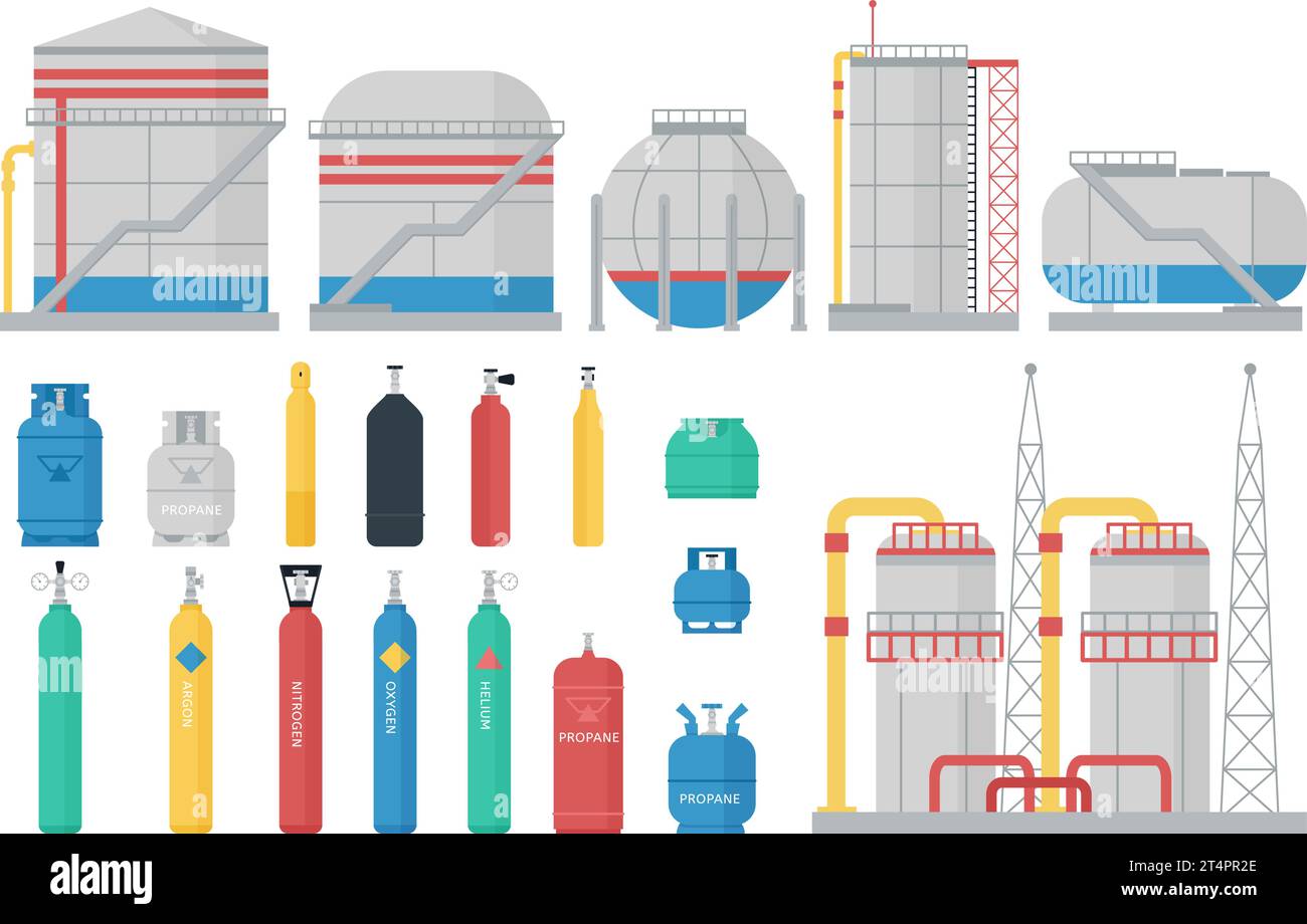 Petroleum gas bottles Stock Vector Images - Alamy