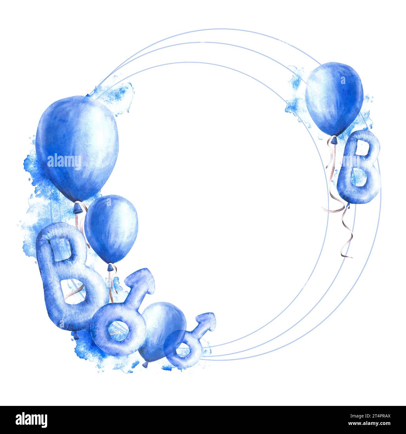 Newborn, gender reveal, birthday party it is a Boy baby clipart circle ...