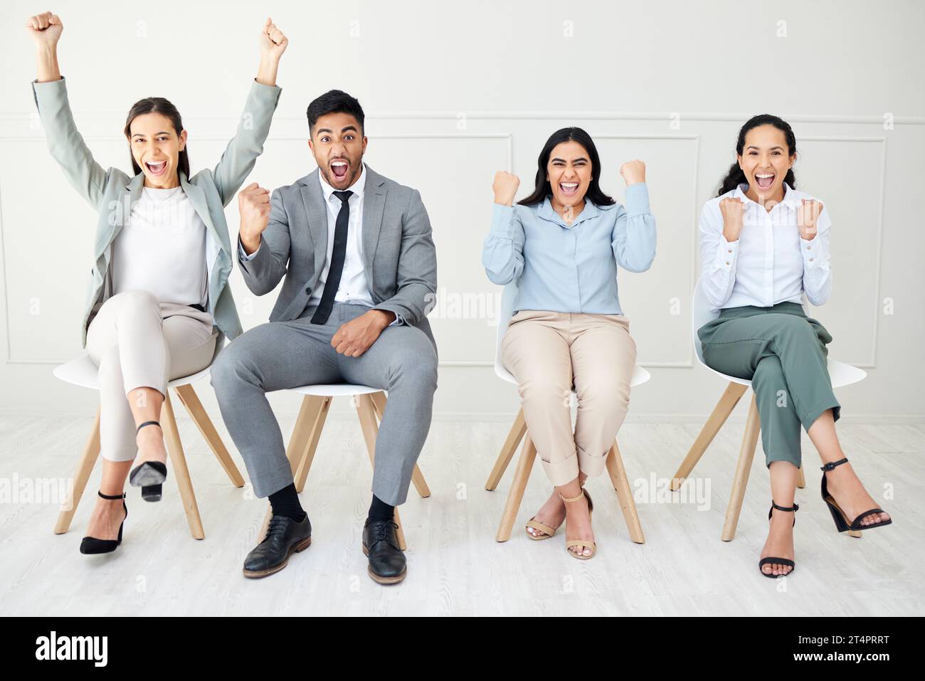 All vying for the same position. Portrait of a group of businesspeople ...